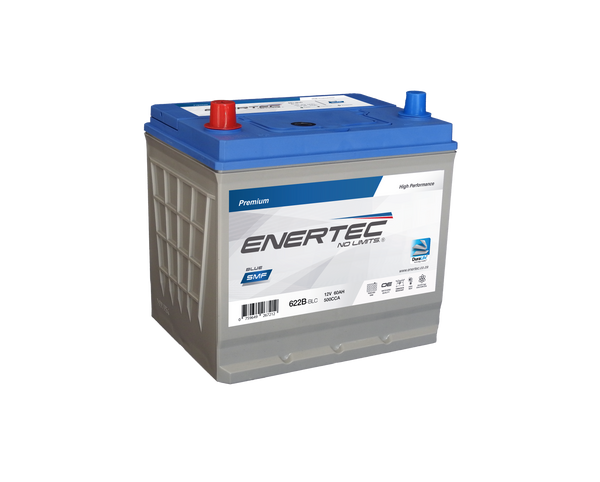 622B-BLC 12V 60Ah Enertec BLUE Lead Calcium Automotive Battery ...