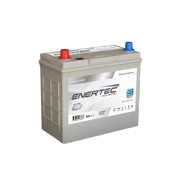 634-BLS 12V 50Ah Enertec Silver Lead-Acid Automotive Battery ...