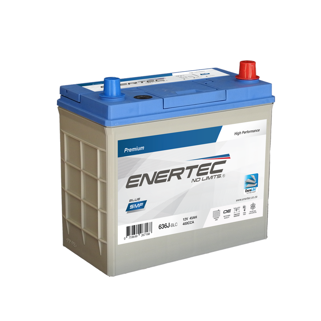 636J-BLC 12V 45Ah Enertec BLUE Lead Calcium Automotive Battery ...
