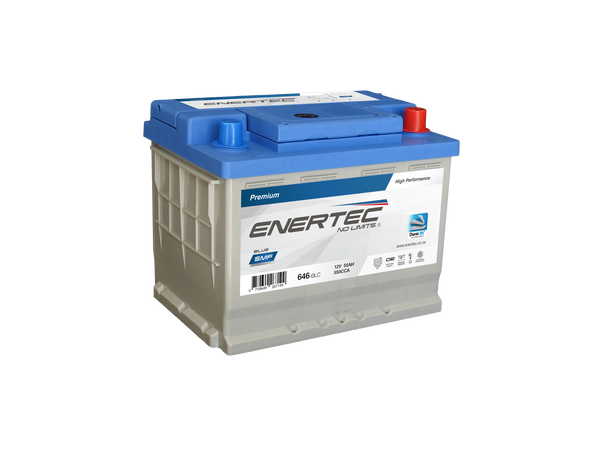646-BLC 12V 55Ah Enertec Blue Lead Calcium Automotive Battery | Battery ...