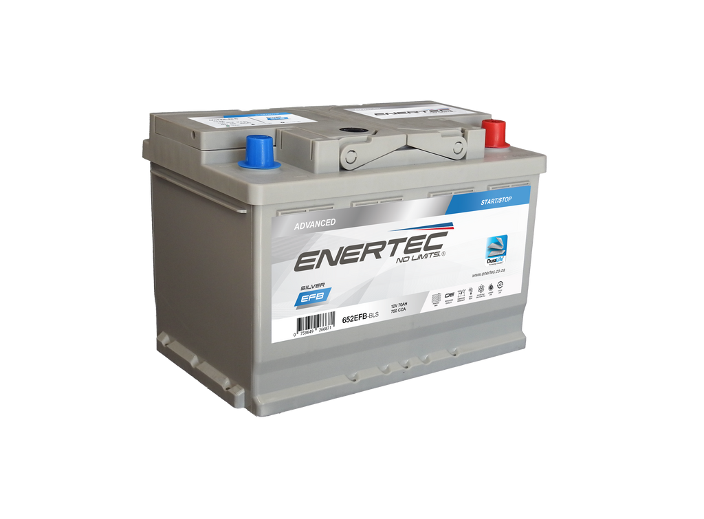 652EFB-BLS 12V 70Ah Enertec Silver Lead-Acid Automotive Battery ...