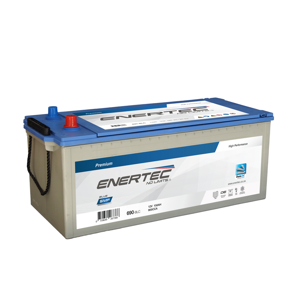 690-BLC 12V 150Ah Enertec Blue Lead Calcium truck, mining, and ...