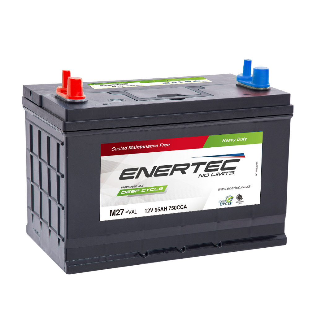 M27-MF 12V 95Ah Enertec BLUE Lead Acid Marine And Leisure Battery ...