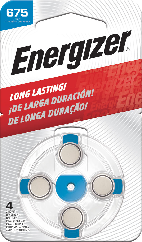 AZ675 Energizer 4 Pack Zero Mercury Hearing Aid Battery | Battery Power ...
