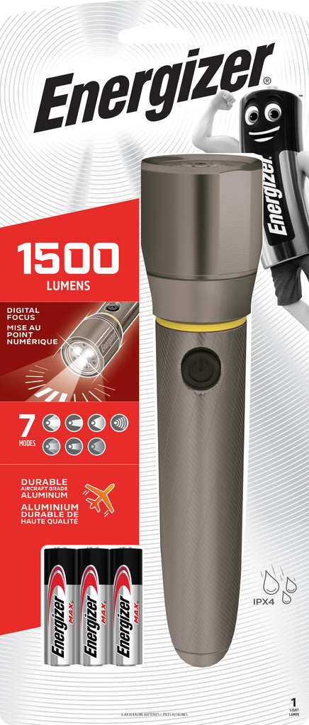Energizer Vision HD Metal Ultra Light 1500 Lumens | Battery Power-Zone