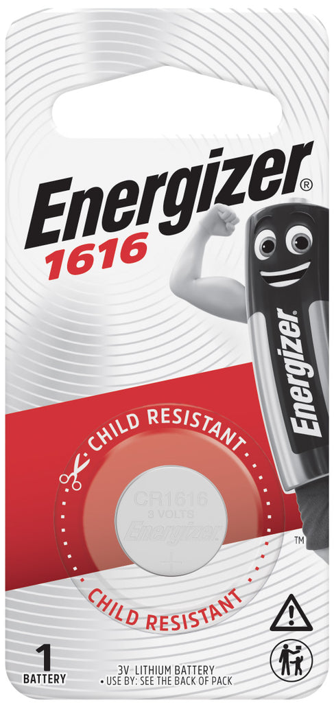 CR1616 Energizer Lithium Coin : 1 Pack | Battery Power-Zone