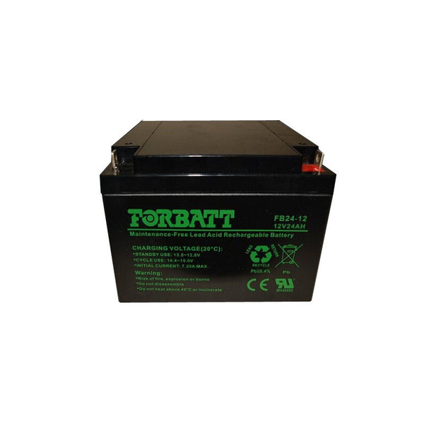 12V 24Ah, VRLA AGM, Forbatt Battery | BatteryPower-Zone